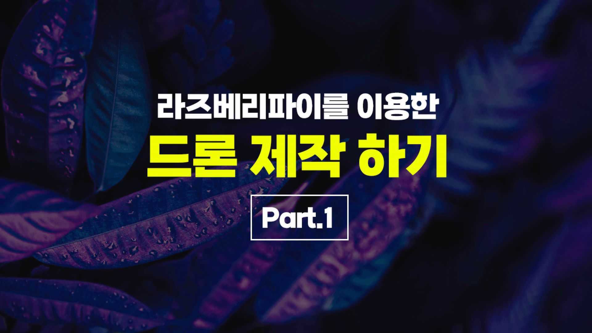 라즈베리파이raspberry Pi를 이용한 Drone드론 제작 하기 Part1 에어클래스