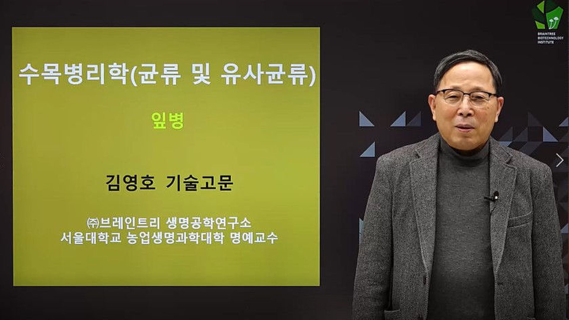 수목병리학김영호교수님 3강 잎병 에어클래스