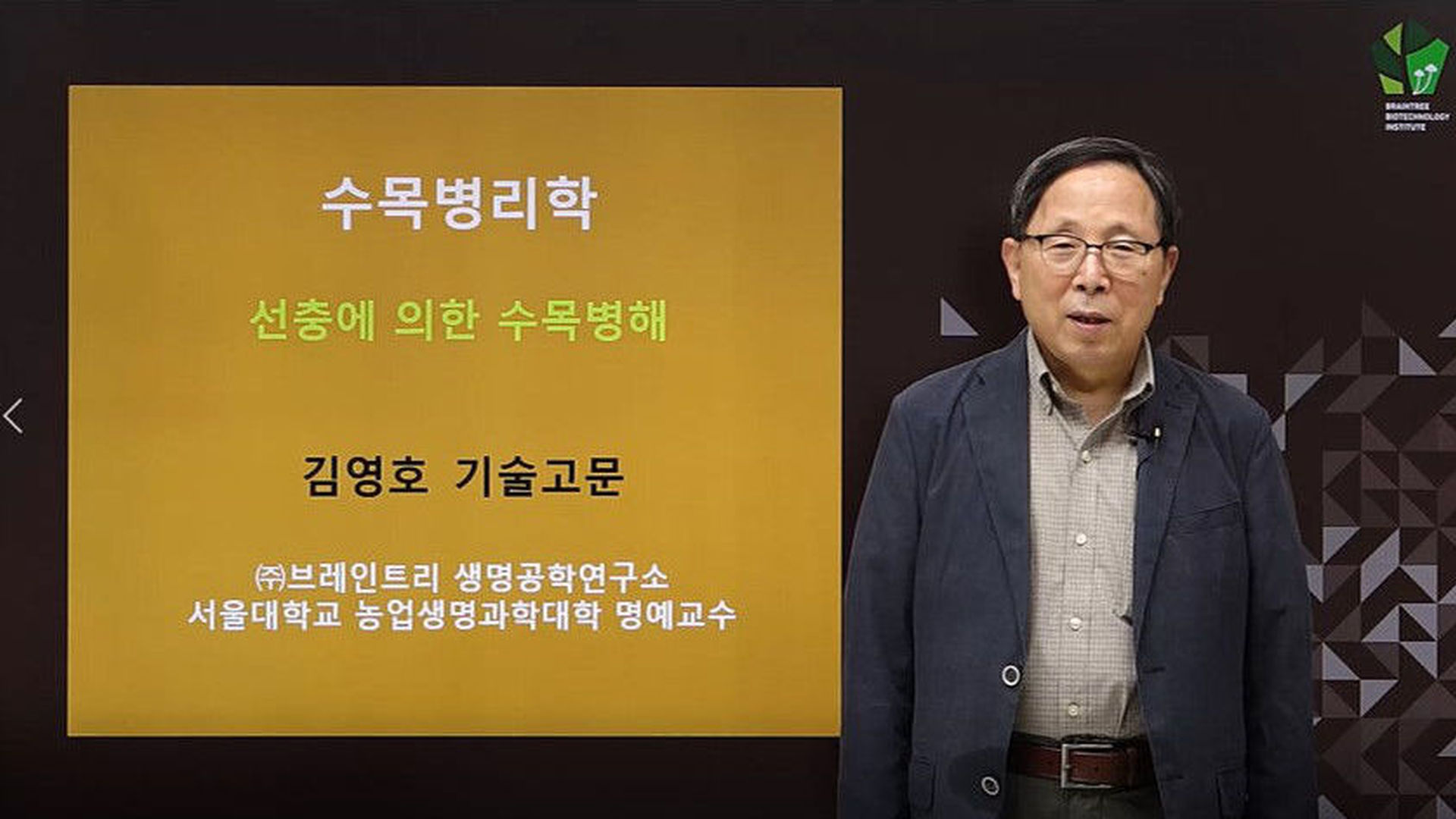 수목병리학김영호교수님 12강 선충에 의한 수목병해 에어클래스