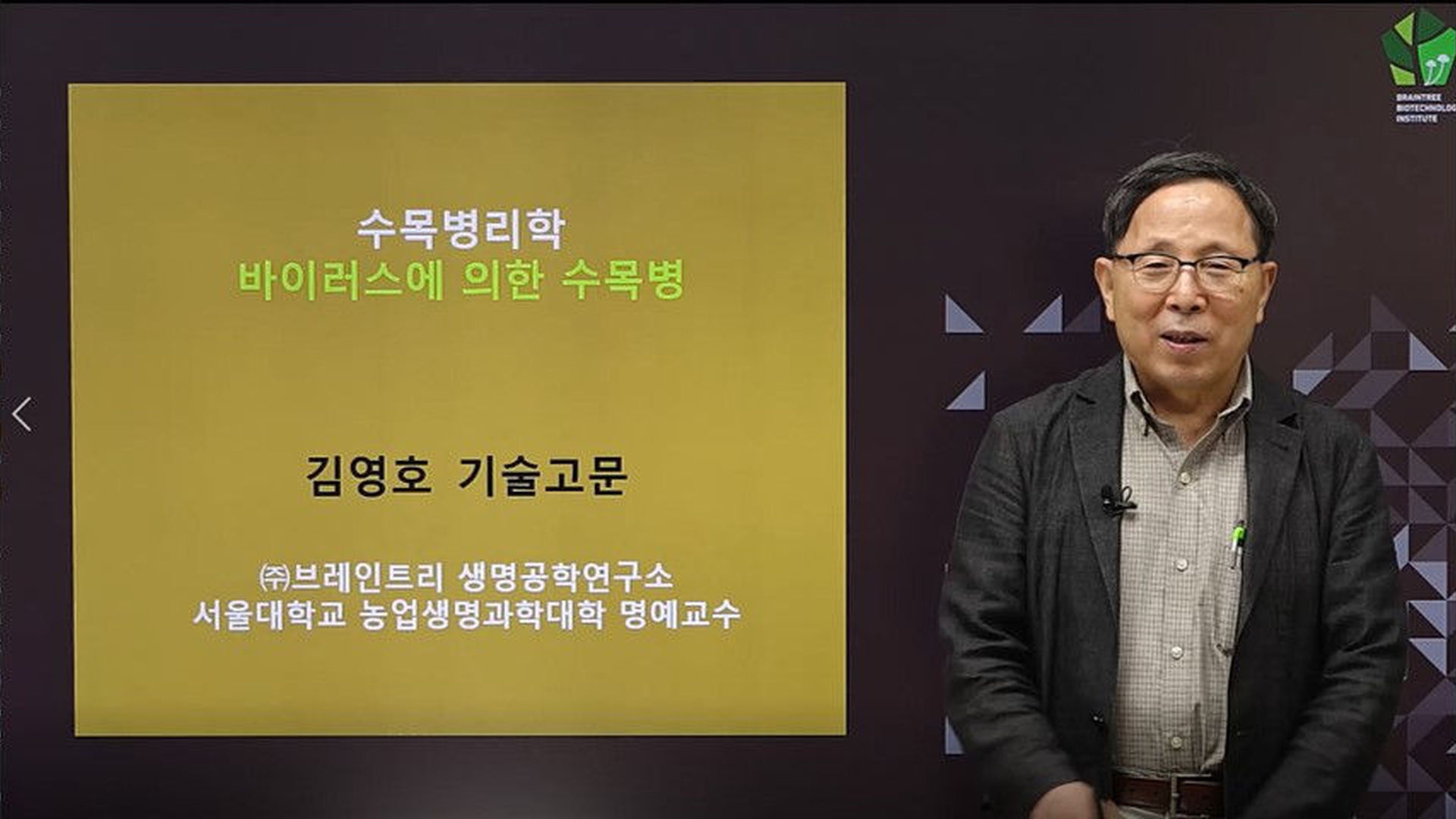 수목병리학김영호교수님 13강 바이러스에 의한 수목병 에어클래스